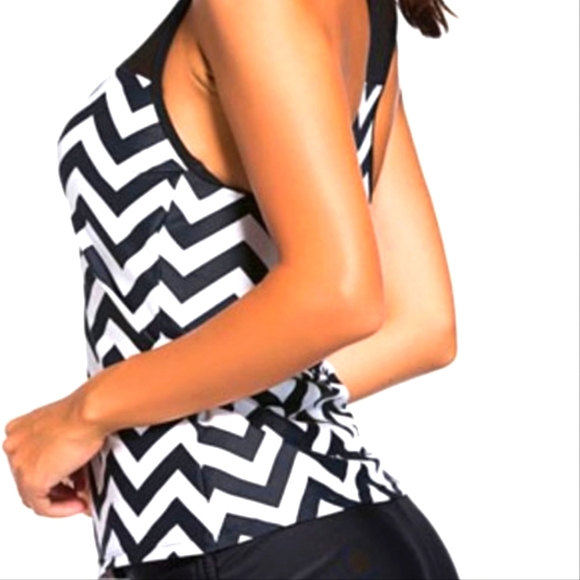 modlily | Swim | Chevron Print Black Tankini 03 | Poshmark